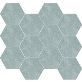KW Tiles | Bloom Grey Hexagon Mosaic Matt