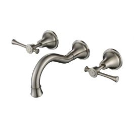 KW Tiles | Montpellier Wall Spa & Sink Set PVD Brushed Nickel