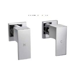 KW Tiles | Wall Top Assemblies Square Quarter Turn Electroplated Chrome